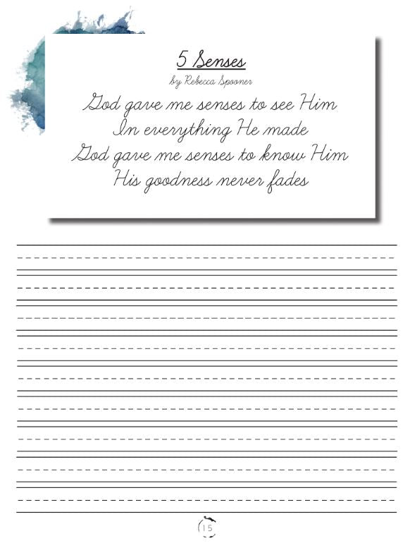 Human Body Cursive Writing Book – Gather 'Round Homeschool USA