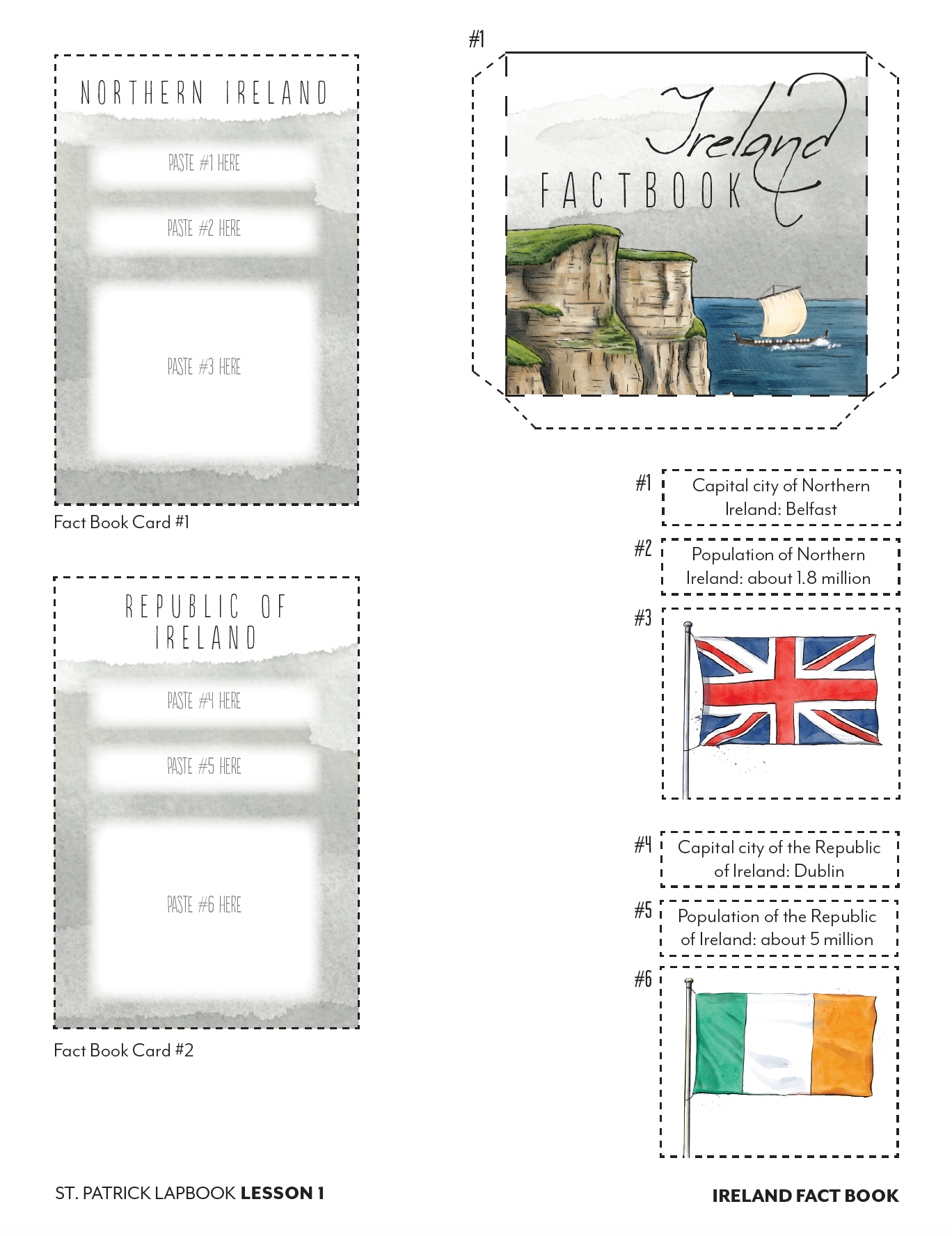 St. Patrick's Day Print Lapbook Individual Add-Ons – Gather 'Round ...