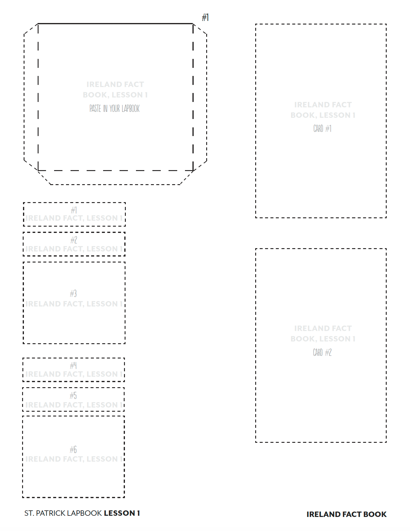 St. Patrick's Day Print Lapbook Individual Add-Ons – Gather 'Round ...