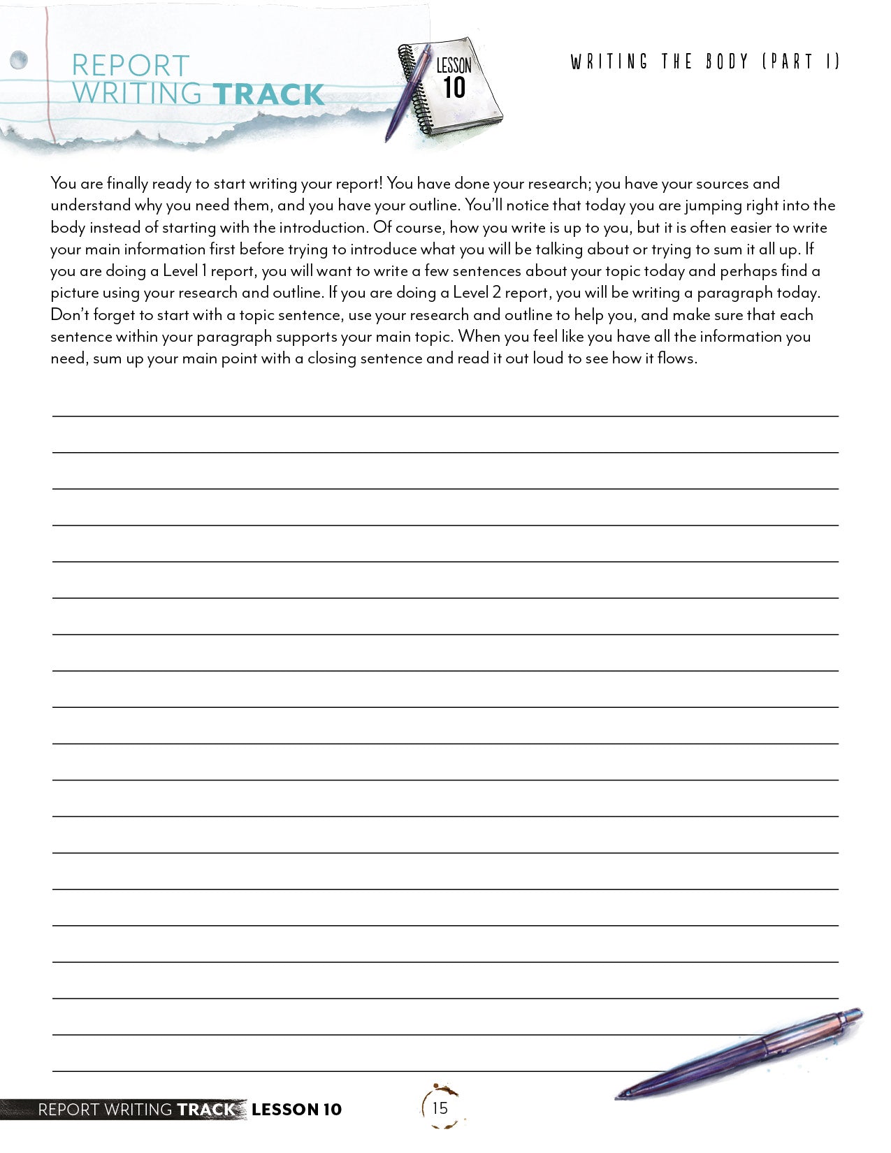 Report Writing Track – Gather 'Round Homeschool USA