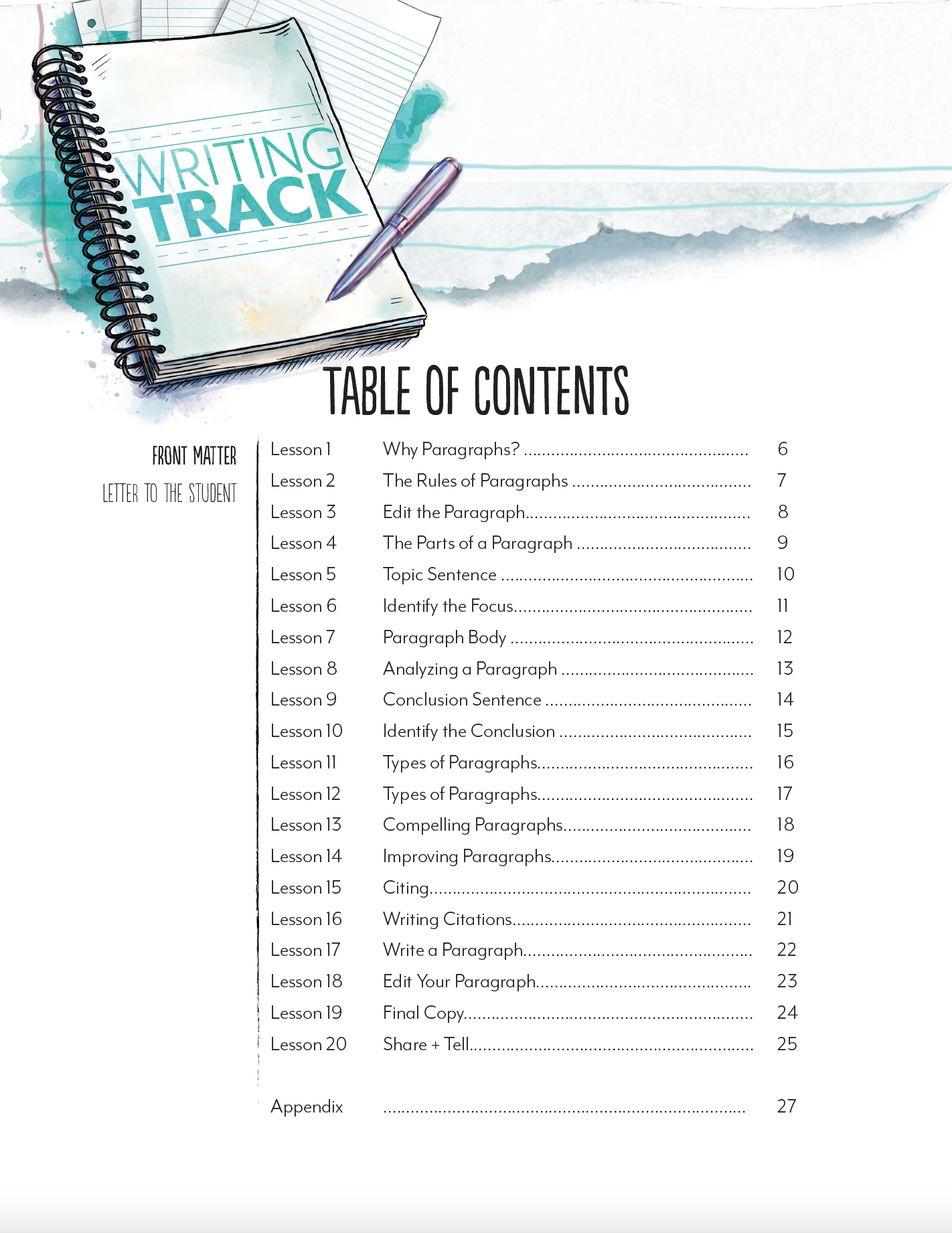 Paragraph Writing Track – Gather 'Round Homeschool USA