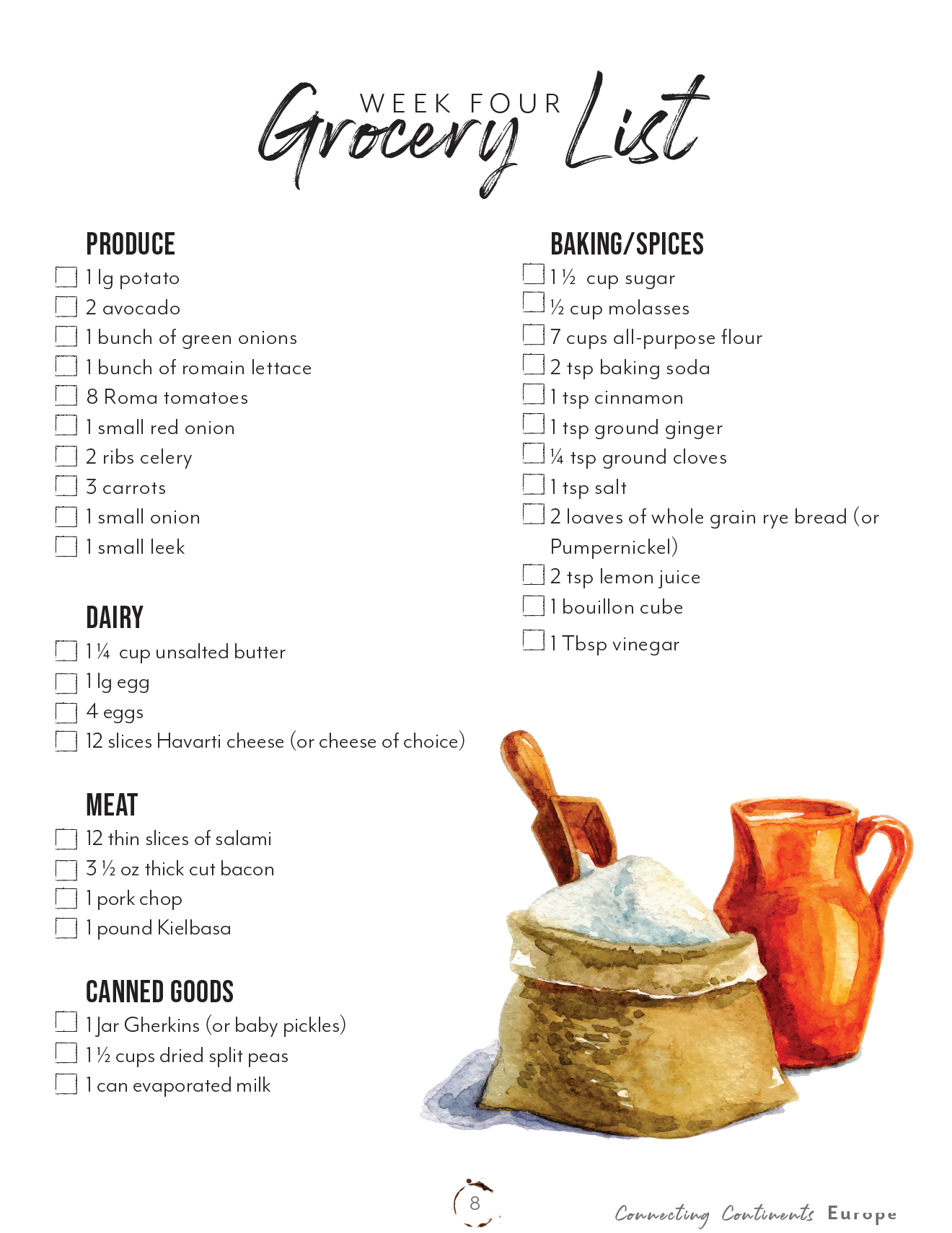 Europe Recipe Book – Gather 'Round Homeschool USA