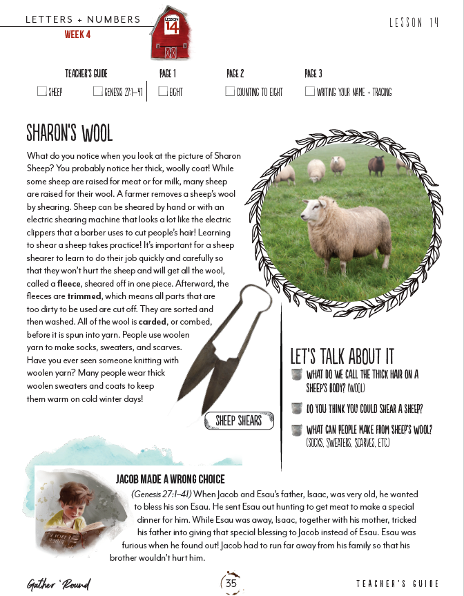 Letters + Numbers 2 – Gather 'Round Homeschool USA