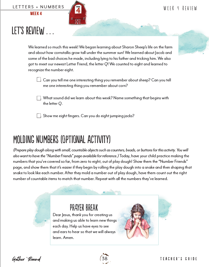 Letters + Numbers 2 – Gather 'Round Homeschool USA